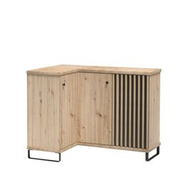 KOMMODE ALMERIA 122,6/85,4/40,6cm mit Schubladen 2 T&uuml;ren Eiche Artisan