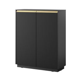HIGHBOARD MAESTRO 104/127/39 cm mit 2 T&uuml;ren Schwarz