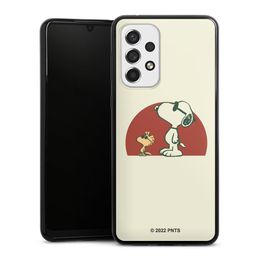 DeinDesign Galaxy A33 5G Handy Slim Case extra d&uuml;nn Silikon Handyh&uuml;lle schwarz H&uuml;lle Official Licensed Product Kindheit Snoopy Silikon Slim Case