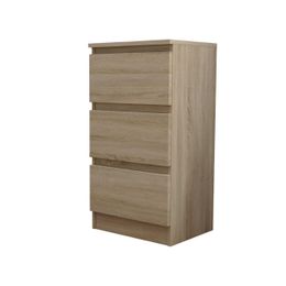 KOMMODE ALLEGRA 40/72/33 cm mit 3 Schubladen Sonoma Eiche