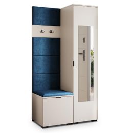 GARDEROBENSCHRANK VIRA 95/181/51 cm Modern Garderobe-Set Kaschmir