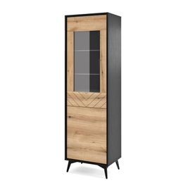 VITRINE in Schwarz, Goldfarben