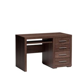 SCHREIBTISCH SALERNO 120x60x78 cm B&uuml;rotisch Computertisch, Braun