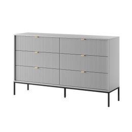 SIDEBOARD STELLARE 154/91/39 cm mit 6 Schubladen Grau