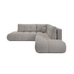ECKSOFA DUCA II R-S Grau Jersey mit Schlaffunktion