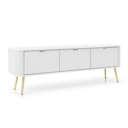 LOWBOARD ZENZERO 168x39x57 cm mit 3 T&uuml;ren Wei&szlig;