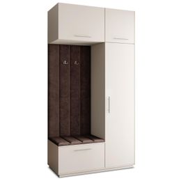 GARDEROBENSCHRANK REMA 120/240/60 cm Modern Garderobe-Set Kaschmir