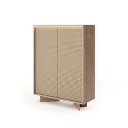 KOMMODE RIGATO 103,9/138,4/40cm mit Schubladen 2 T&uuml;ren Beige