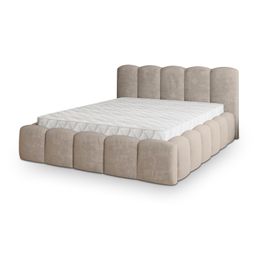 POLSTERBETT FALINA 160x200 cm mit Bettk&auml;sten - Beige