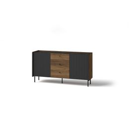 KOMMODE KREON 150/78,6/40cm mit 3 Schubladen 2 T&uuml;ren Braun