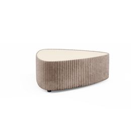 COUCHTISCH LINEO 89 cm Wohnzimmertisch gepolstert Braun