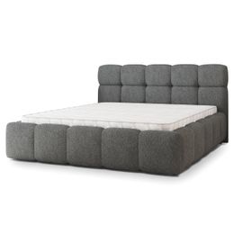 POLSTERBETT FARU Q 120x200 cm mit Bettk&auml;sten - Grau