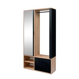 GARDEROBENSCHRANK GRATA 100/189/33 Modern Garderobenschrank Eiche Artisan