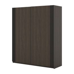 SCHWEBET&Uuml;RENSCHRANK VANTE 180/210/62 cm 2-t&uuml;rig Eiche Dunin