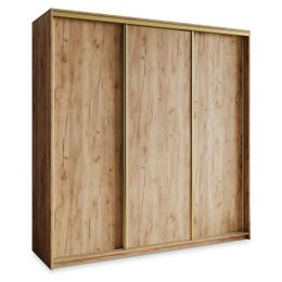 SCHWEBET&Uuml;RENSCHRANK NISSE 200/205/60 cm 3-t&uuml;rig Orange
