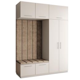 GARDEROBENSCHRANK REMA 180/240/60 cm Modern Garderobe-Set Kaschmir