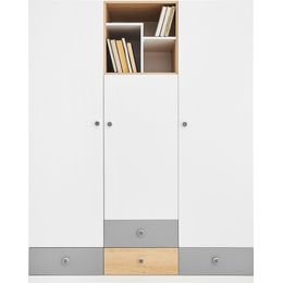 DREHT&Uuml;RENSCHRANK BRERA 150/190/50cm 3-t&uuml;rig Eichefarben