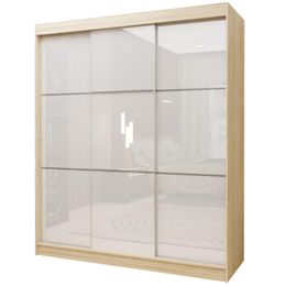 SCHWEBET&Uuml;RENSCHRANK VITALE 180/216/61 cm 3-t&uuml;rig Sonoma Eiche