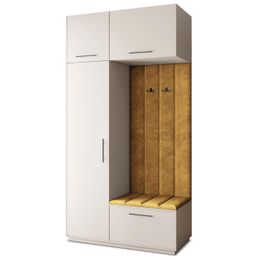 GARDEROBENSCHRANK REMA 120/240/60 cm Modern Garderobe-Set Kaschmir