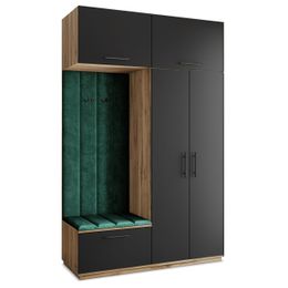 GARDEROBENSCHRANK REMA 150/240/60 cm Modern Garderobe-Set Eiche Wotan