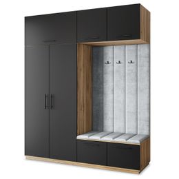 GARDEROBENSCHRANK REMA 200/240/60 cm Modern Eiche Wotan