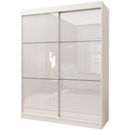 SCHWEBET&Uuml;RENSCHRANK VITALE 150/216/61 cm 2-t&uuml;rig Wei&szlig;