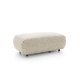 MASSENO Sitzhocker ZEST, Modern Polsterhocker, Fu&szlig;hocker Creme
