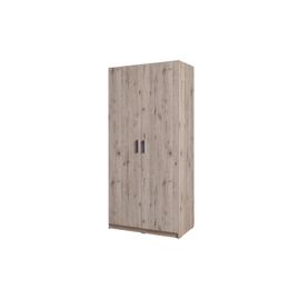 DREHT&Uuml;RENSCHRANK LUGERN 91,2/197,6/53,6cm 2-t&uuml;rig Eiche Wellington