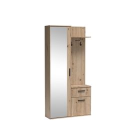 GARDEROBENSCHRANK RAMO 97/195/30 Modern Garderobenschrank Eiche Artisan
