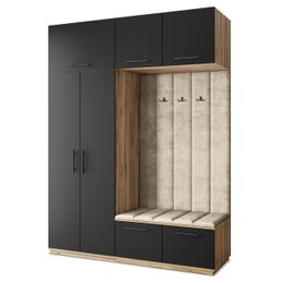 GARDEROBENSCHRANK REMA 180/240/60 cm Modern Eiche Wotan