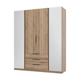 DREHT&Uuml;RENSCHRANK CAGLIARI 200/239/61,9cm 4-t&uuml;rig mit Spiegel Goldfarben