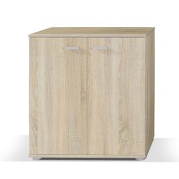 KOMMODE MICHELE 71/75/35 cm mit 2 T&uuml;ren Sonoma Eiche