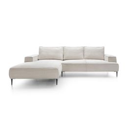 ECKSOFA DUNA Beige Kordstoff