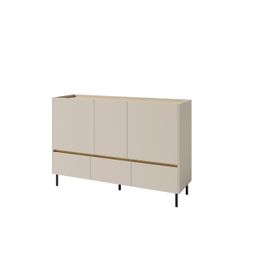 KOMMODE MURO 150/105/40cm mit 3 Schubladen 3 T&uuml;ren Beige