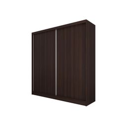 SCHWEBET&Uuml;RENSCHRANK SOFIA 200/216/61 cm 2-t&uuml;rig Wengefarben