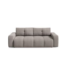 BETTSOFA DUCA Grau Jersey- Stoff mit Schlaffunktion