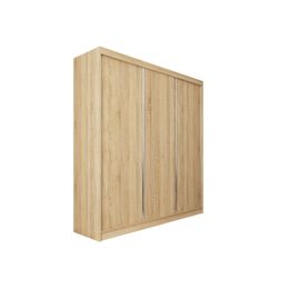 SCHWEBET&Uuml;RENSCHRANK SOFIA 180/216/61 cm 3-t&uuml;rig Sonoma Eiche