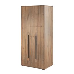 DREHT&Uuml;RENSCHRANK TULLIA 90/204/60 cm 2-t&uuml;rig Eichefarben