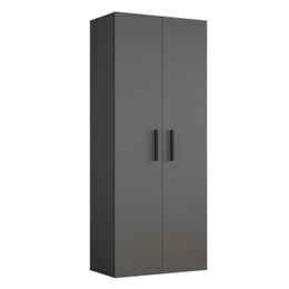 GARDEROBENSCHRANK MODULO 80/204/40 cm Modern Garderobe-Set Grau