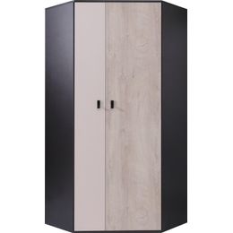 DREHT&Uuml;RENSCHRANK ISEO 90/190/90cm 2-t&uuml;rig Eichefarben