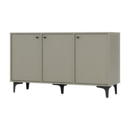 KOMMODE TORINO 125/72/41 cm mit 3 T&uuml;ren Hellgr&uuml;n