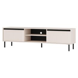 LOWBOARD OSTIA 178,6x40x50 cm mit 2 Schubladen f&uuml;r Wohnzimmer Modern Beige