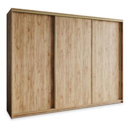 SCHWEBET&Uuml;RENSCHRANK NISSE 270/205/60 cm 3-t&uuml;rig Orange