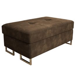 POLSTERHOCKER BARLET Braun 100x60 cm