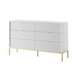 SIDEBOARD STELLARE 154/91/39 cm mit 6 Schubladen Wei&szlig;