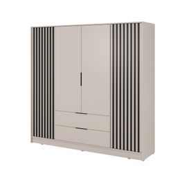 DREHT&Uuml;RENSCHRANK NELIANA 206/200/51 cm 4-t&uuml;rig Kaschmir