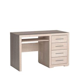 SCHREIBTISCH SALERNO 120x60x78 cm B&uuml;rotisch Computertisch, Eichefarben