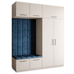GARDEROBENSCHRANK REMA 200/240/60 cm Modern Garderobe-Set Kaschmir