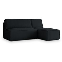 ECKSOFA BRISO P Schwarz Kordstoff mit Schlaffunktion