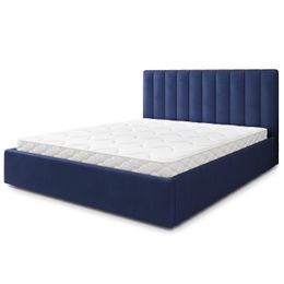 POLSTERBETT DEMERA MGV 160x200 cm mit Bettk&auml;sten - Blau